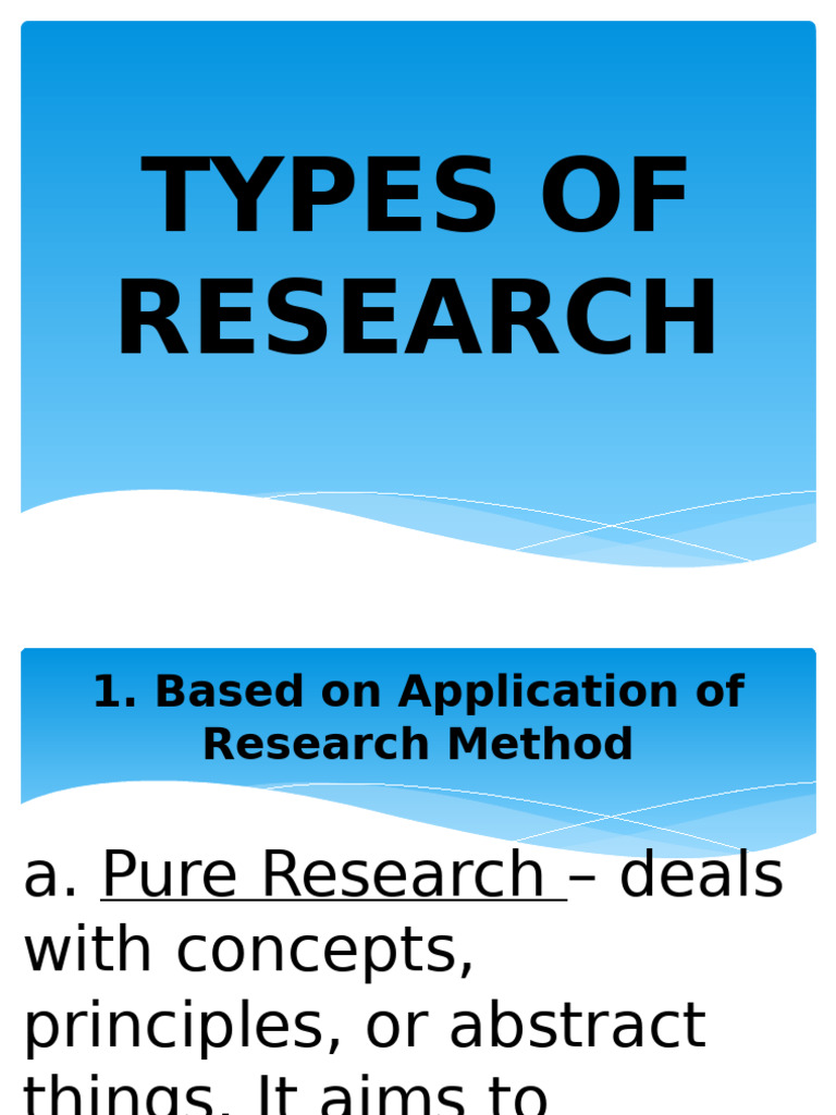 Lesson 3 - Types of Research | PDF | Data | Inquiry