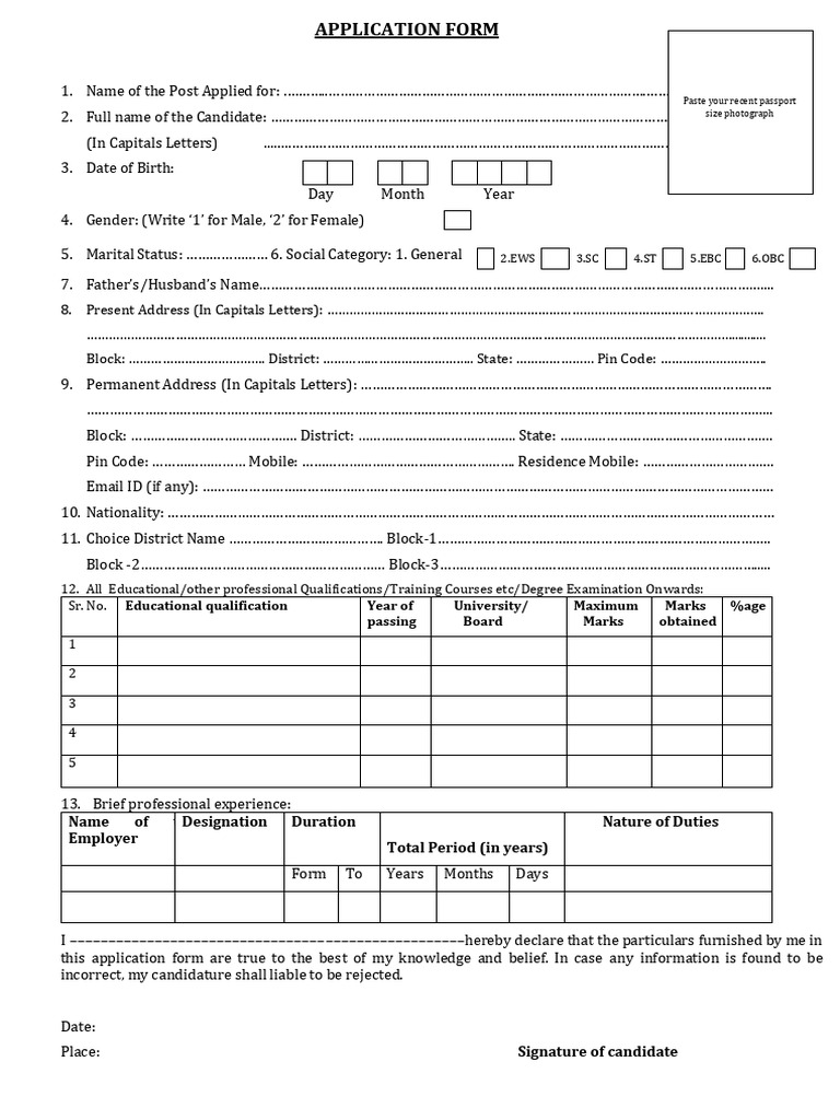 Application Form Block | PDF | Justice | Crime & Violence