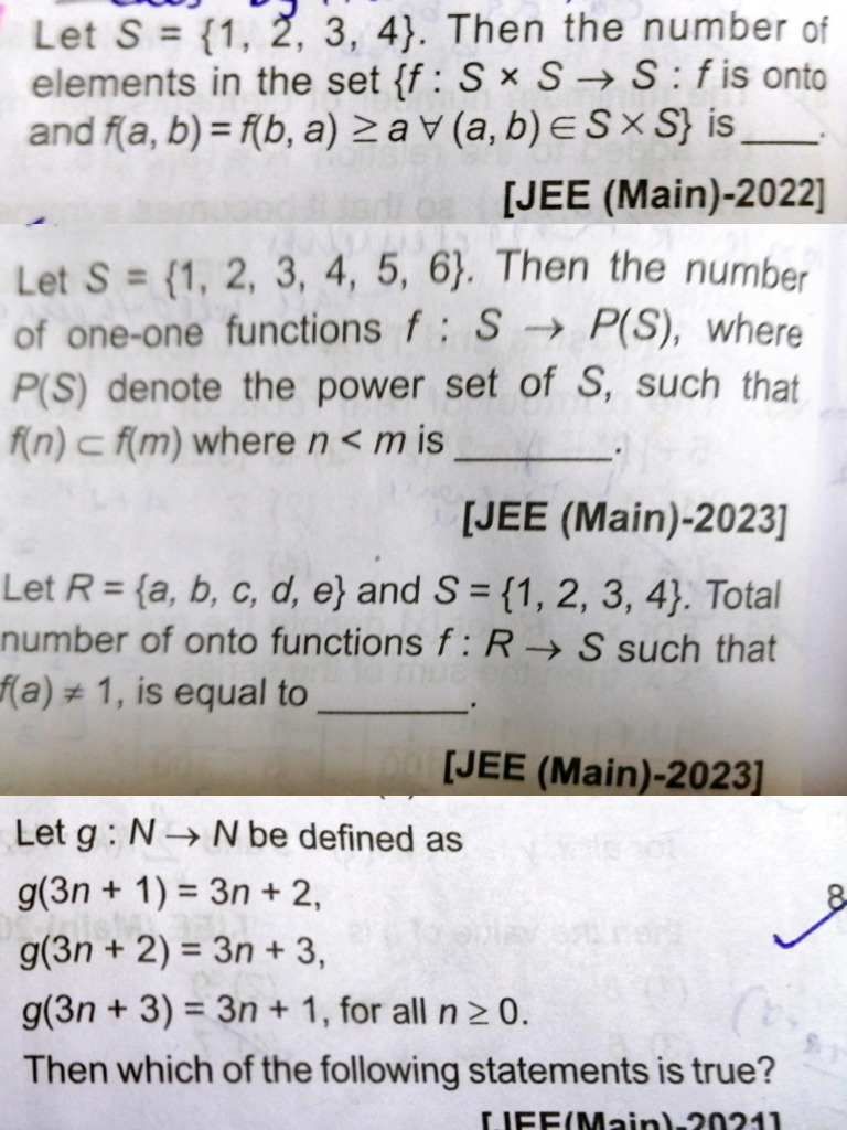 Relation and Function (Mains) | PDF