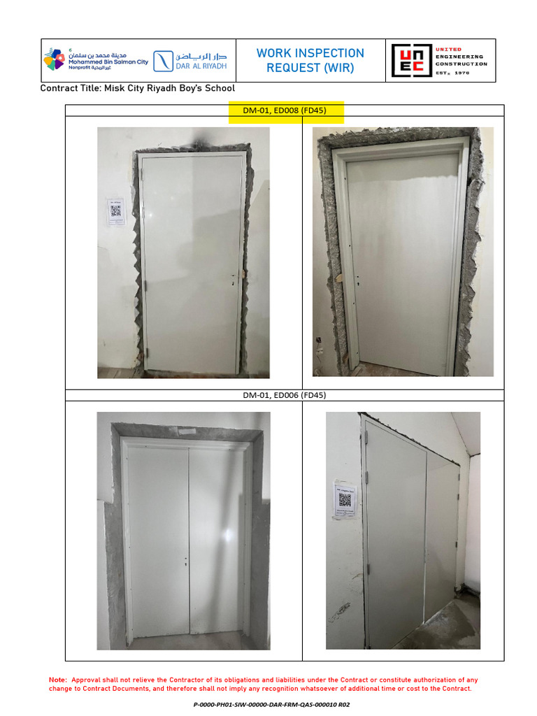 Extracted pages from P-0058-PH01-D08-08C001-UNE-WIR-ARC-000825[02]RBS-Inspection for the ...