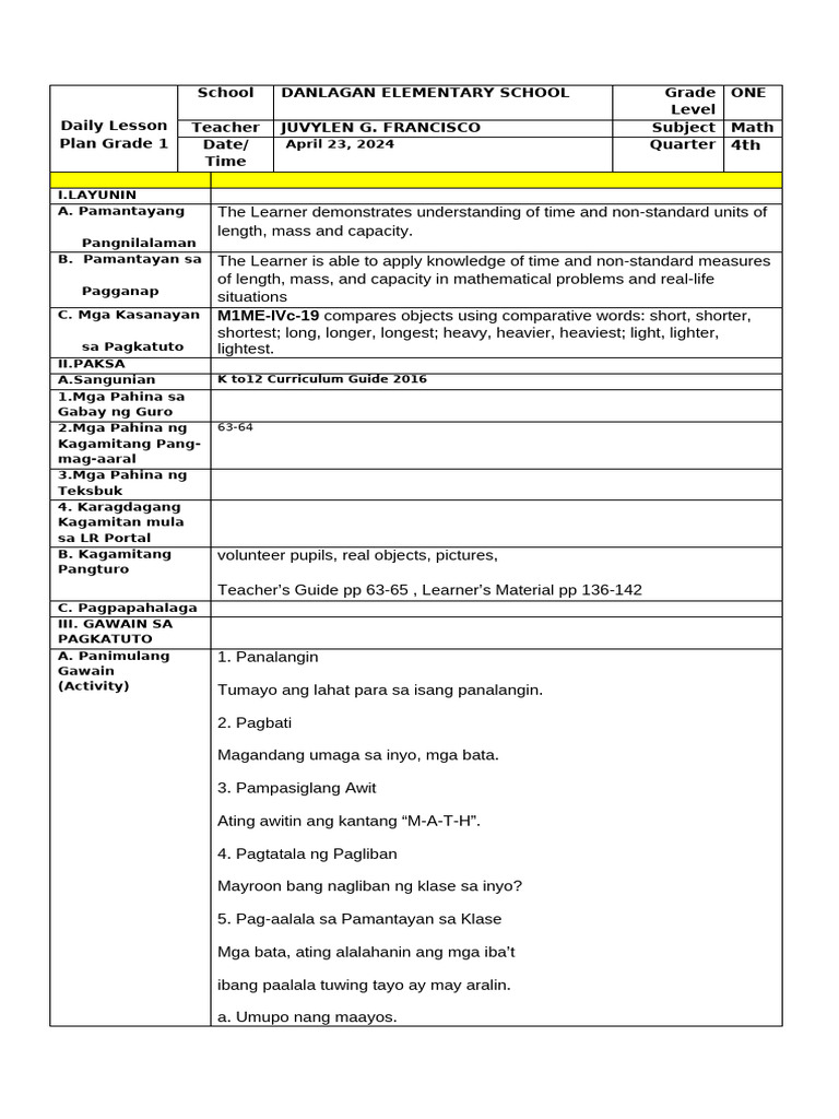 CO4 Math q4 w4 | PDF