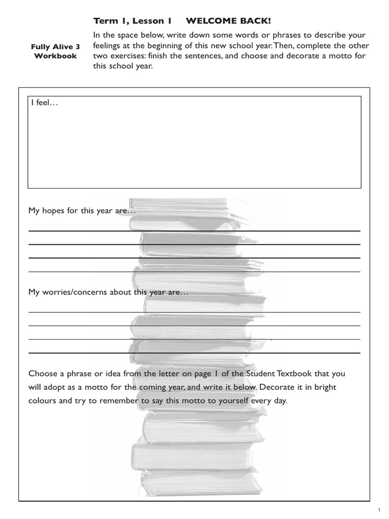 fully-alive-3-workbook | PDF | Lent | Jesus