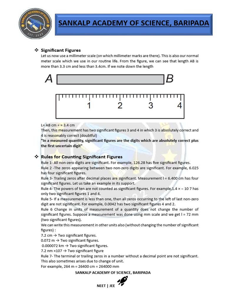 Significant Figures Pdf Significant Figures Numbers