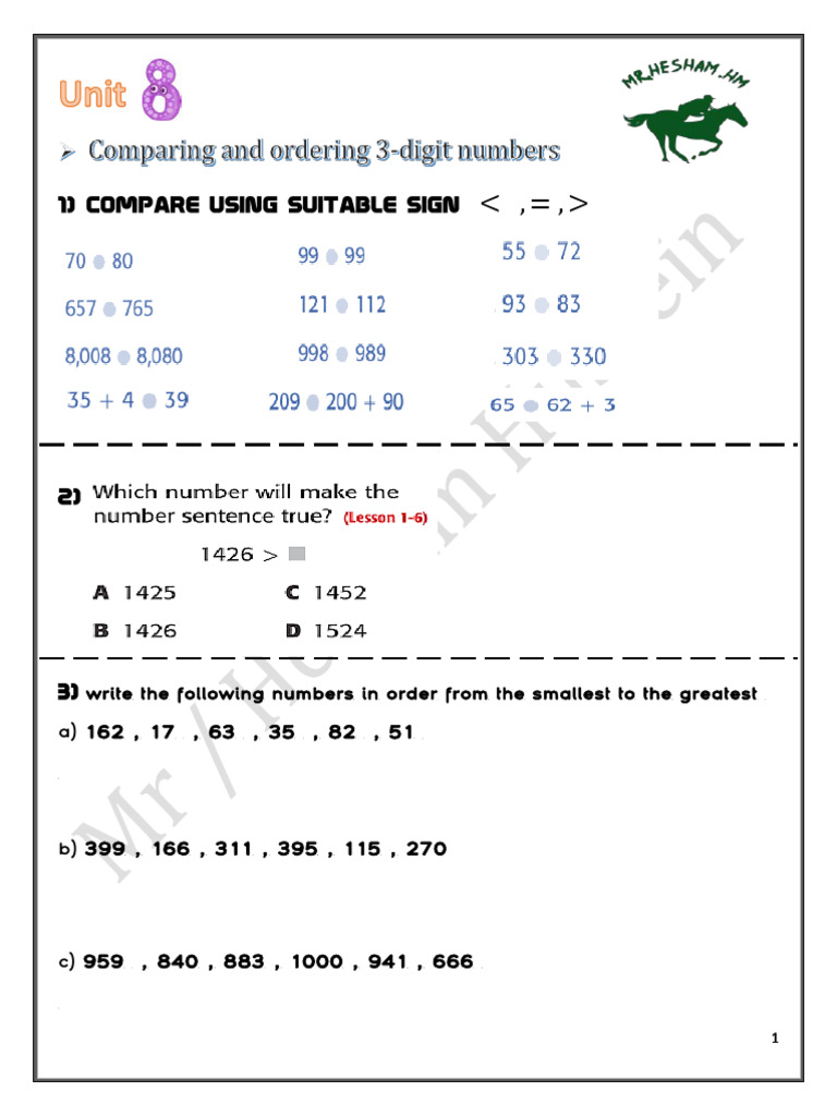 Grade 3 Unit 8 and 9 | PDF