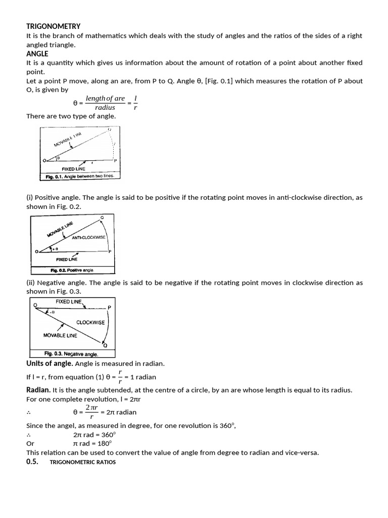 2 Trigonometry | PDF | Trigonometric Functions | Angle