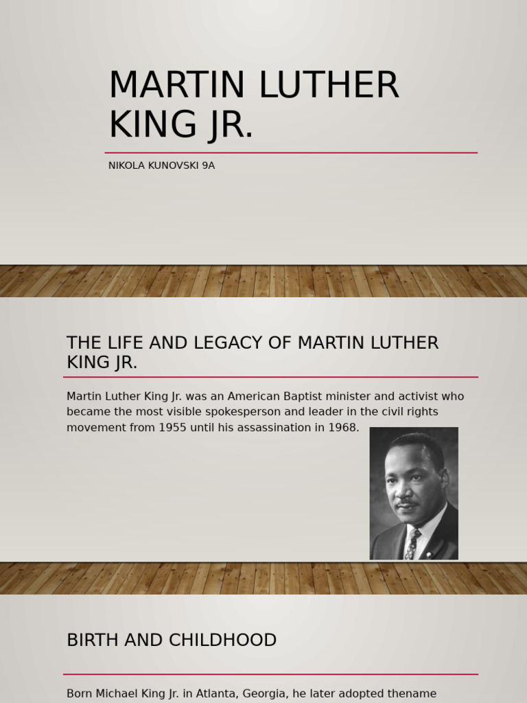 Martin Luther King Jr.'s Legacy Explained | PDF | Martin Luther King Jr ...