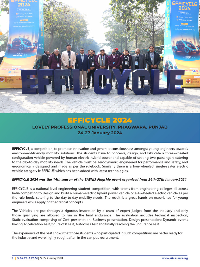 Efficycle Saeindia 2024 Report | PDF