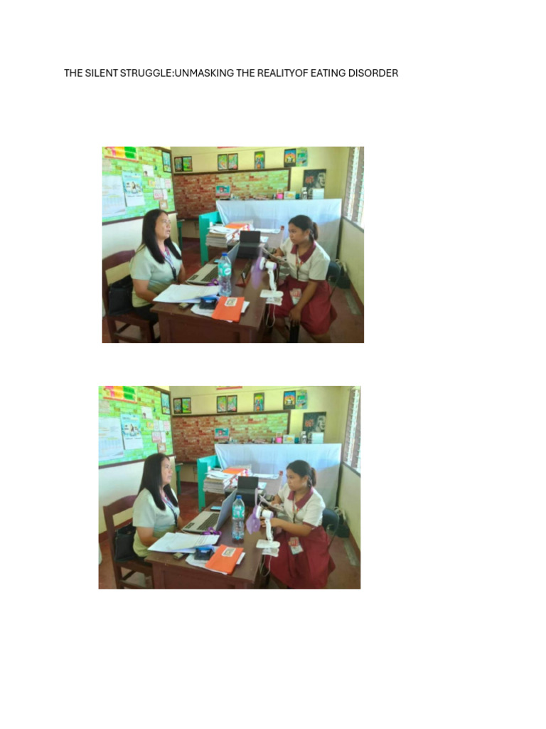 The Silent Struggleunmasking The Realityof Eating Disorder 1 | PDF ...