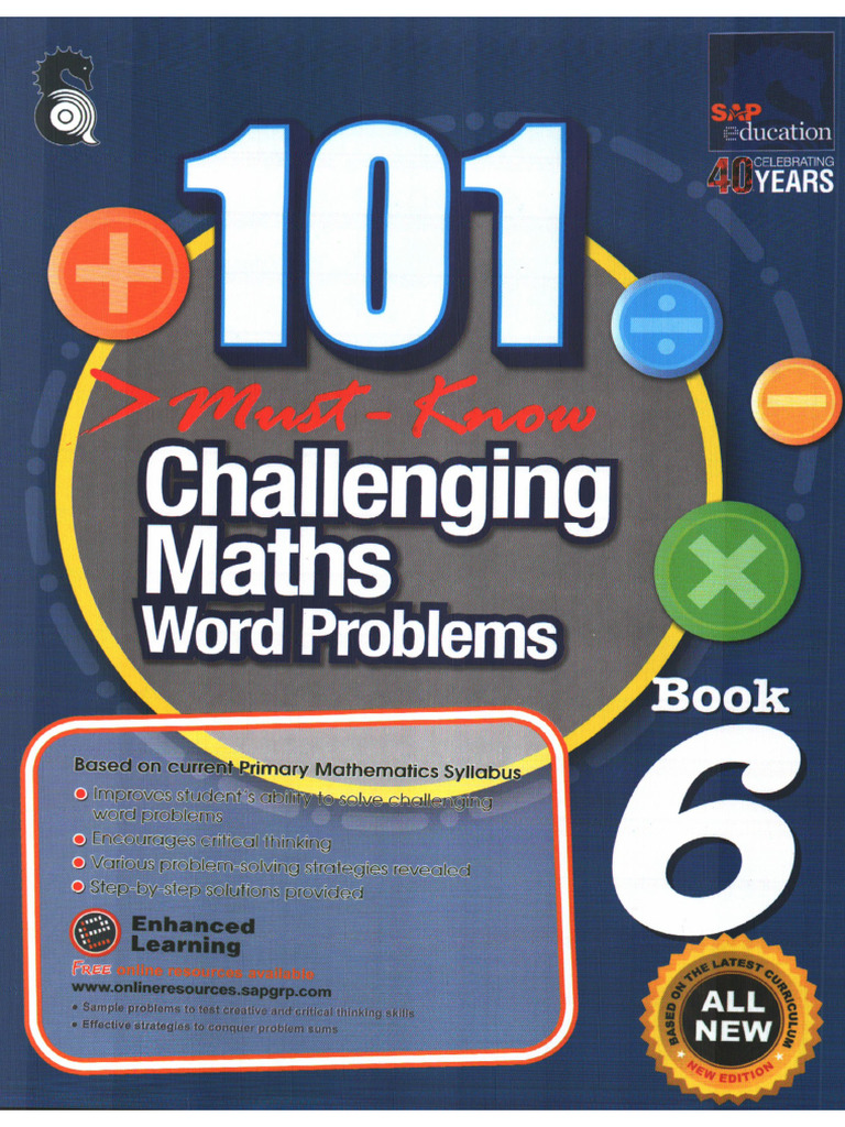 101 Challenging Maths Word Problems Book 6 | PDF