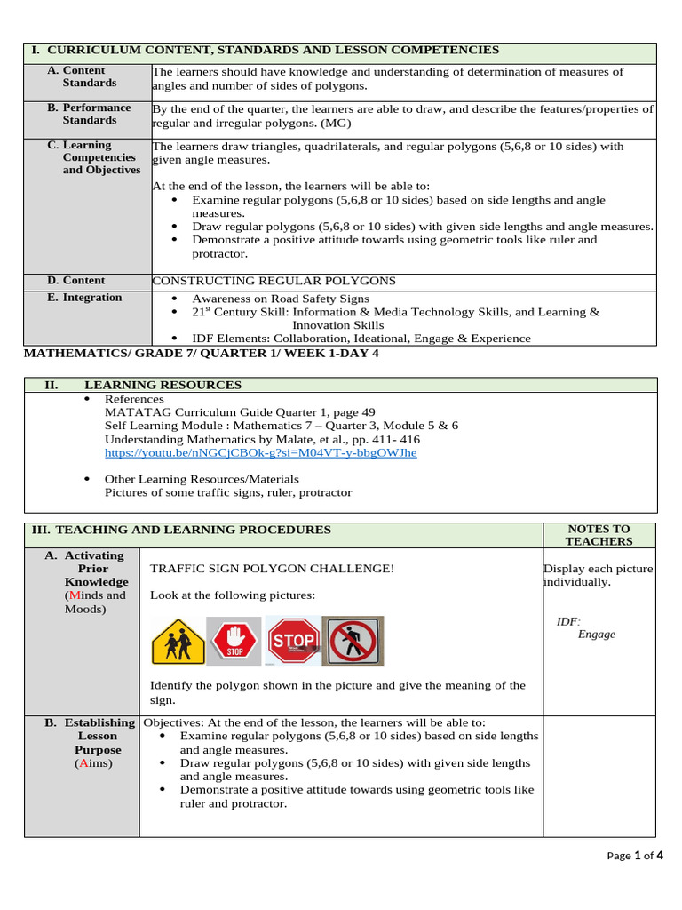 Lesson Plan and Science Technology | PDF | Accuracy And Precision ...
