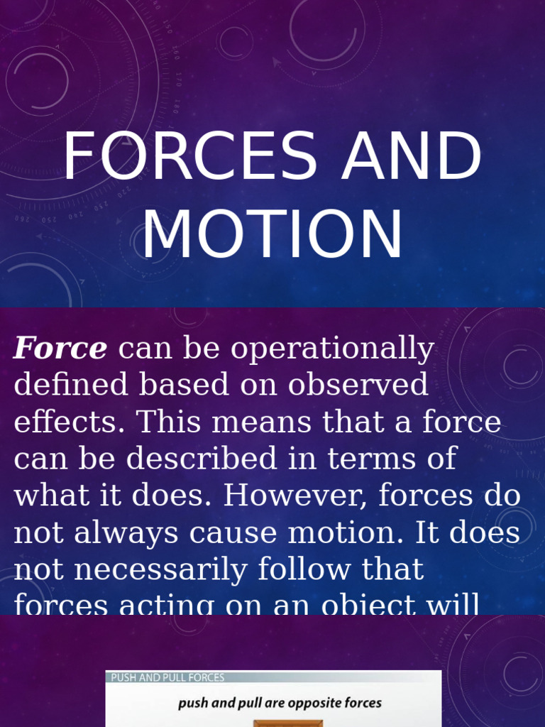 FORCES AND MOTION | PDF