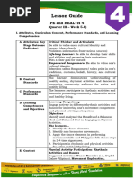 Grade 4 MAPEH Lesson Plan: Health | PDF | Mental Health | Learning
