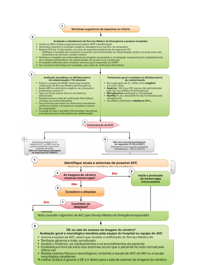 Algoritmo Avc Acls | PDF