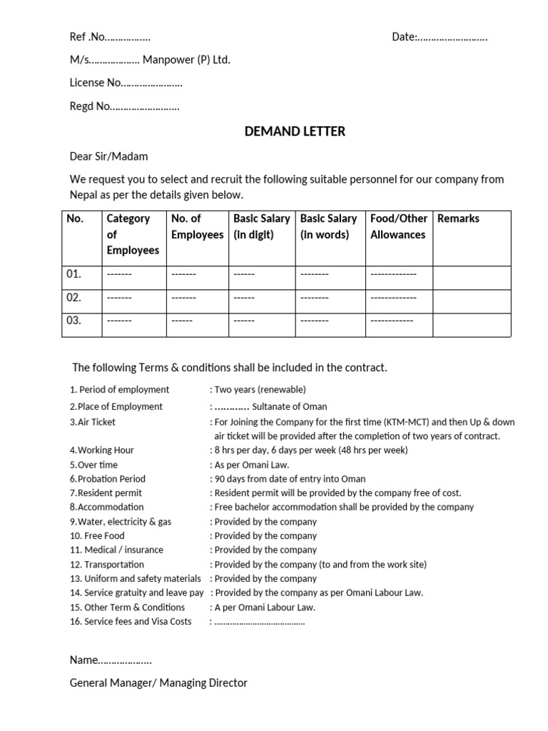 Sample Demand Letter | PDF