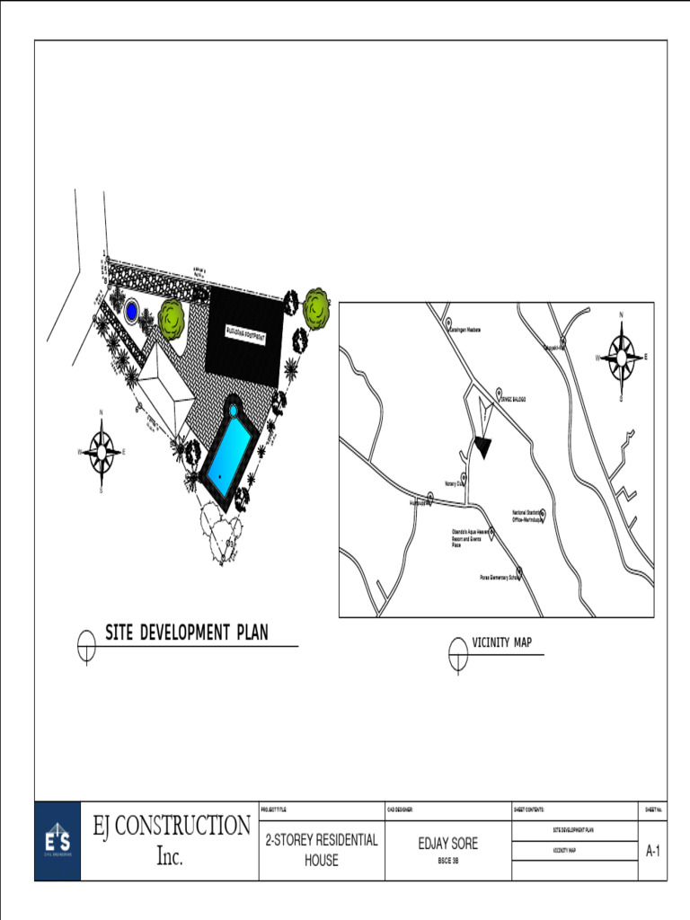 Ej Construction Inc.: Site Development Plan | PDF