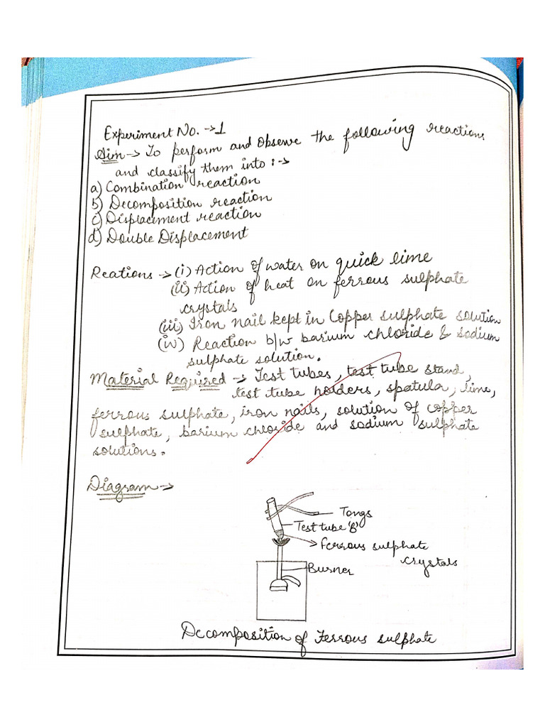 Science Practical Class 10 | PDF