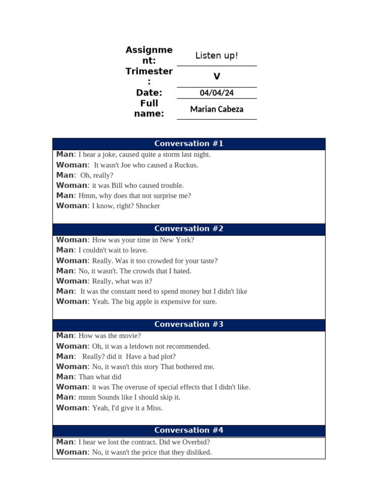 Conversations on Various Topics | PDF