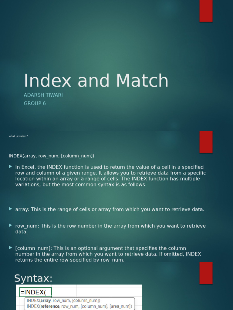 Index And Match Pdf Database Index Computer Science 7471