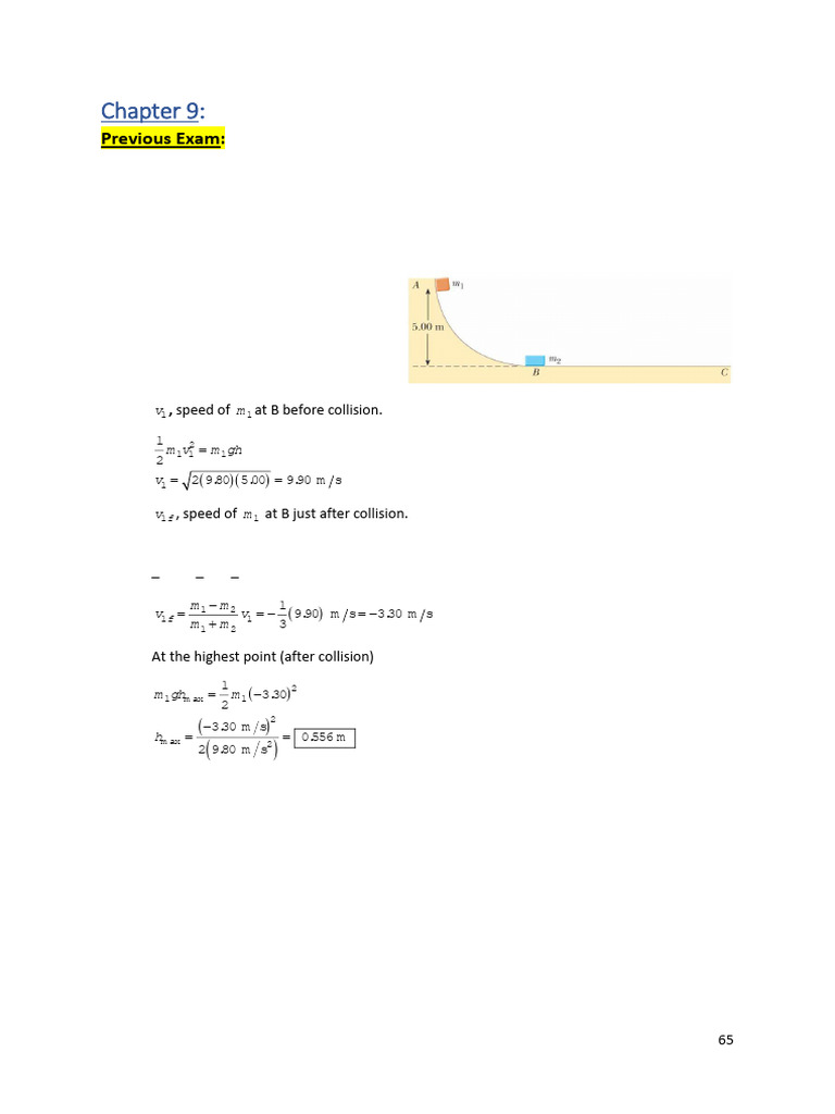 CH 9 | PDF | Momentum | Collision