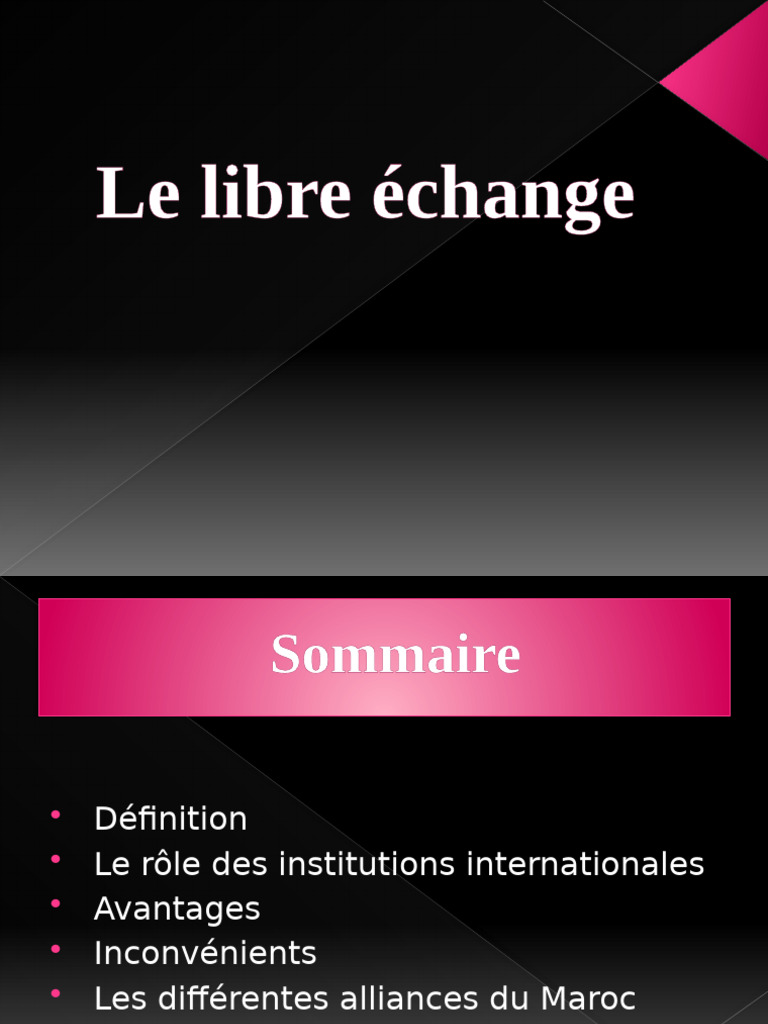 libre-echange | PDF | Libre-échange | Tarif