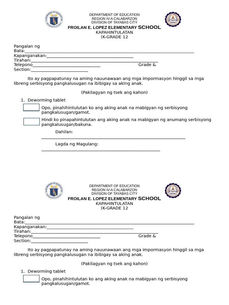 DEWORMING-PERMIT | PDF