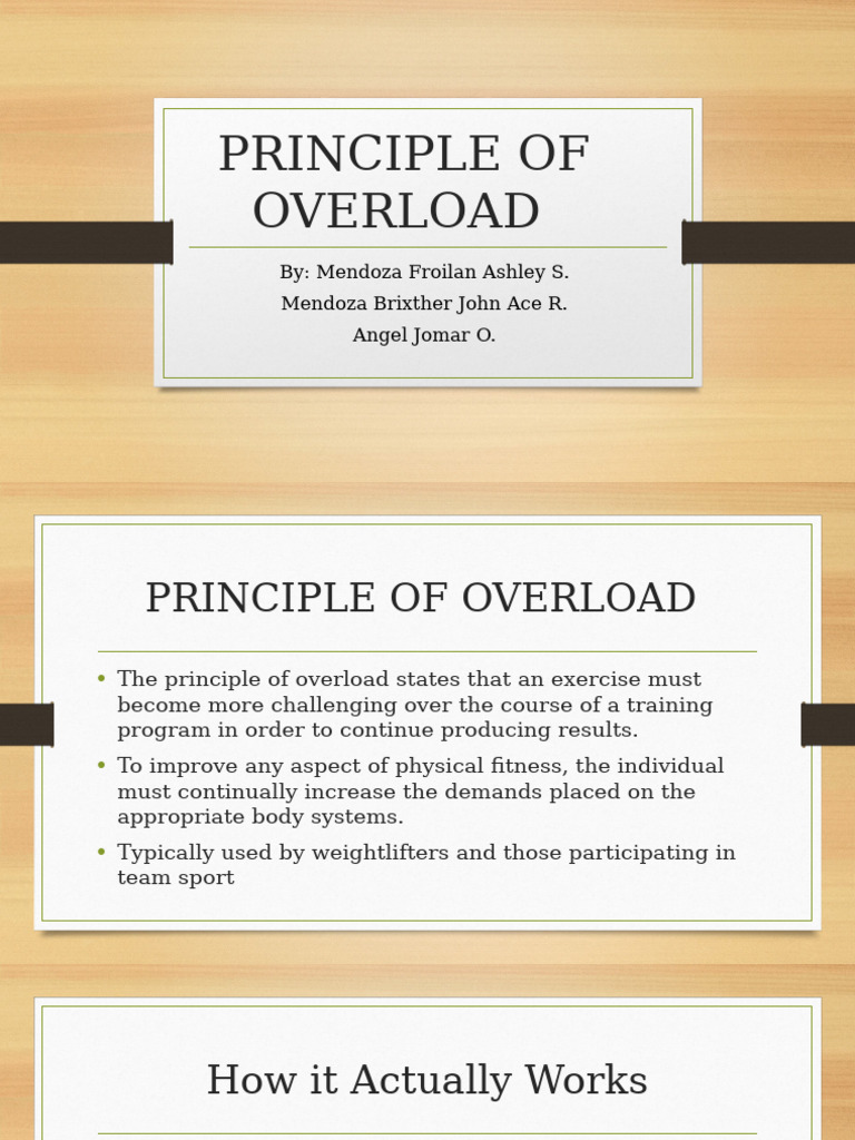 Principle of Overload | PDF