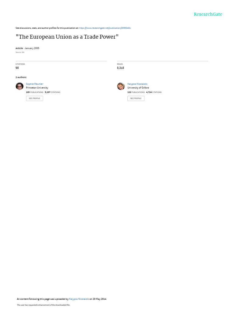 EU's Trade Power Dynamics | PDF | European Union | World Trade Organization