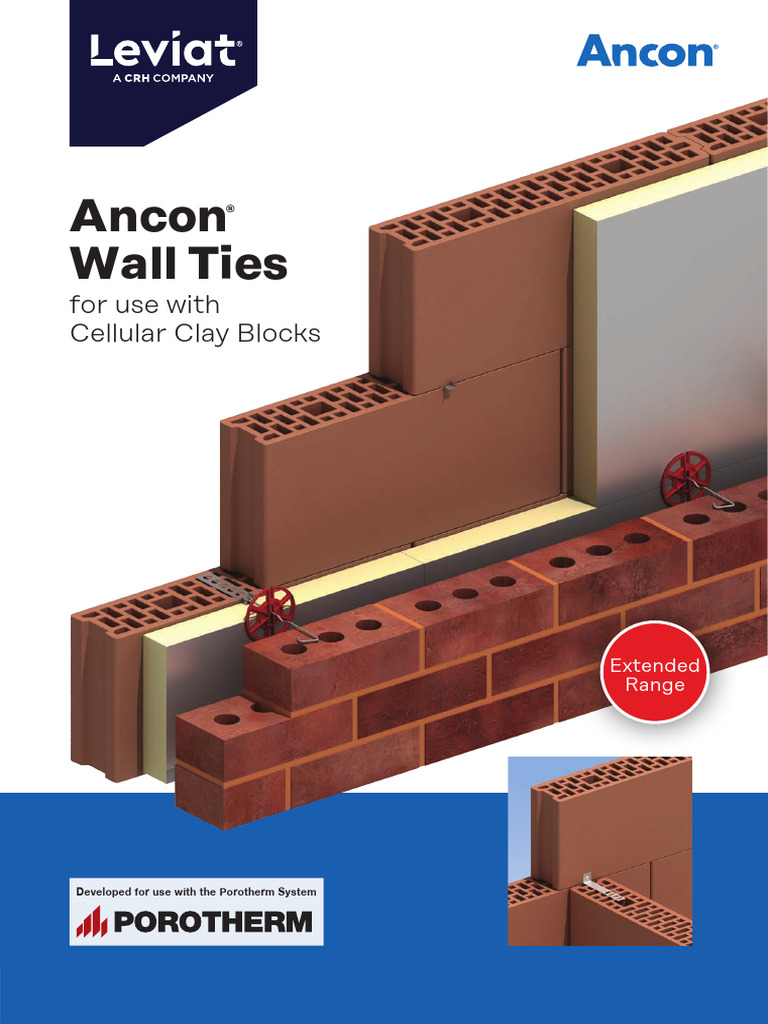 Ancon_CCB_Porotherm_Wall_Ties.pdf | PDF | Wall | Masonry