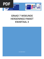 gr9 k2 Wiskunde Hersiening Meetkunde Meting Vrae Antwoord Reeks | PDF