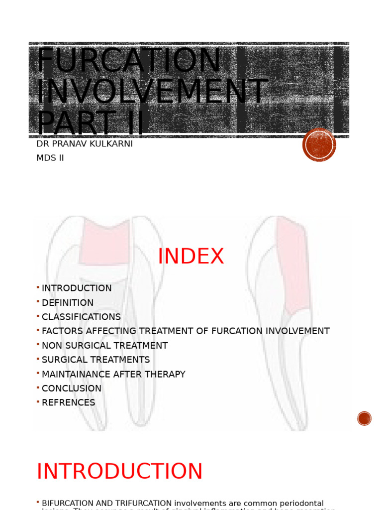 Furcation Involvement 2 | PDF | Periodontology | Human Tooth