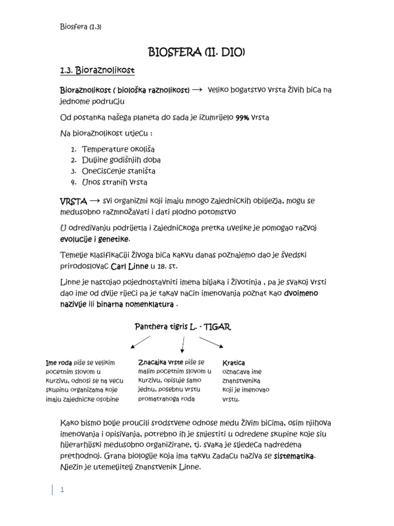 Biosfera (Ii. Dio) | PDF