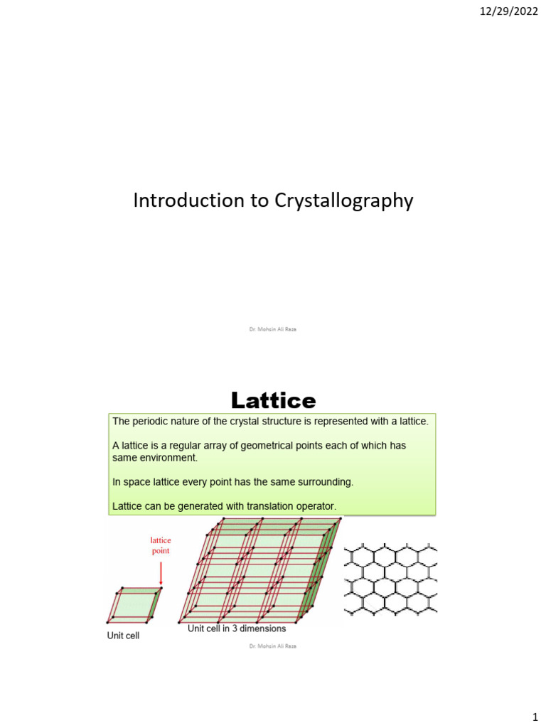 2D Lattices | PDF | Crystal Structure | Lattice (Group)