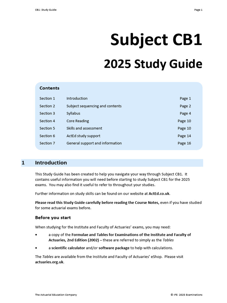 CB1 Study Guide 2025 | PDF | Corporate Tax | Securities (Finance)