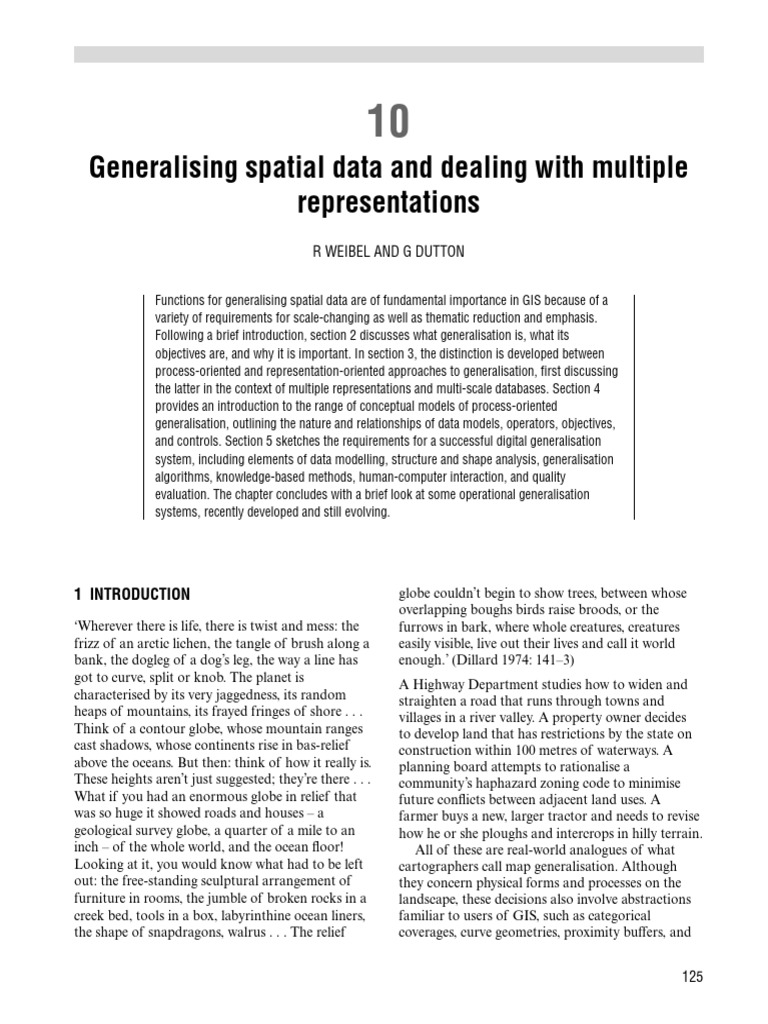 GIS Generalisation Explained | PDF | Geographic Information System | Databases