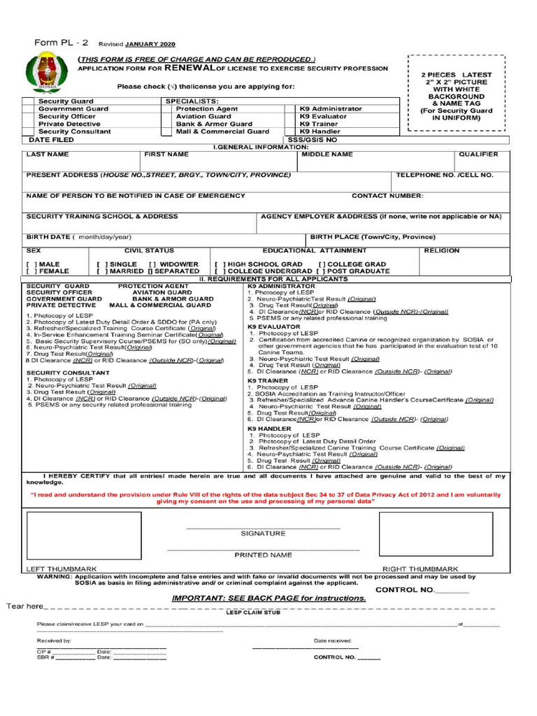 Sosia Form | PDF