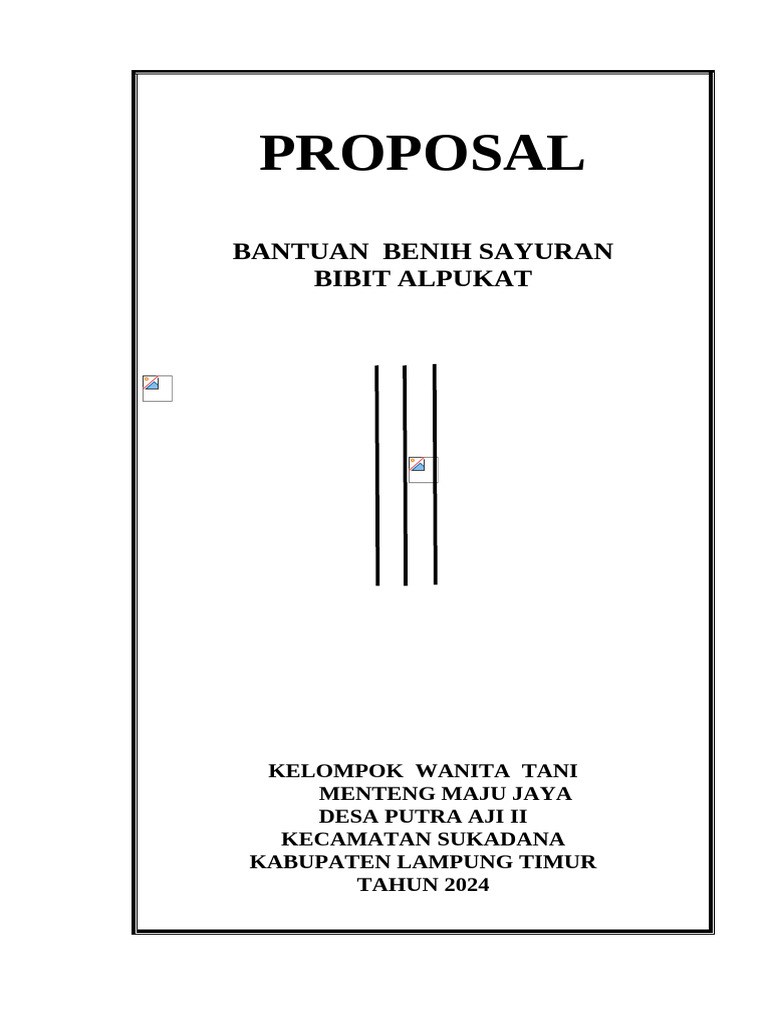 Proposal Bantuan Benih Sayuran 2024 | PDF