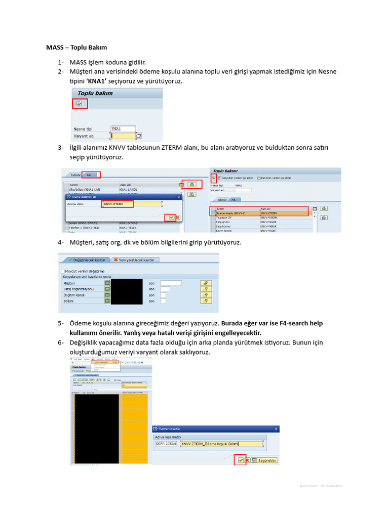 MASS-Toplu Bakım | PDF