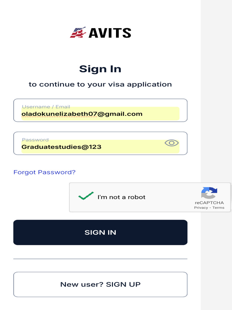 AVITS Sign in 3 | PDF