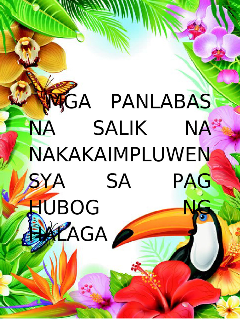 Mga Panlabas Na Salik Na Nakakaimpluwensya Sa Pag Hubog NG Halaga | PDF
