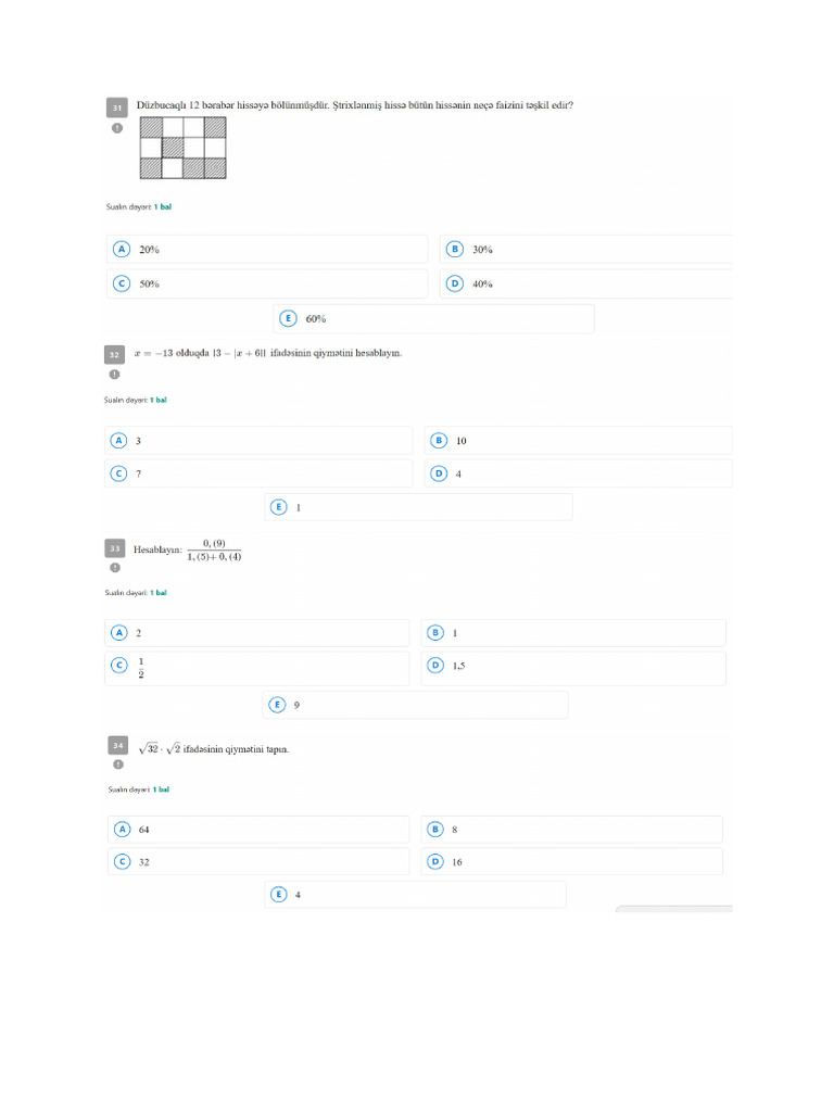 SINAQ-2 9-cu sinif | PDF