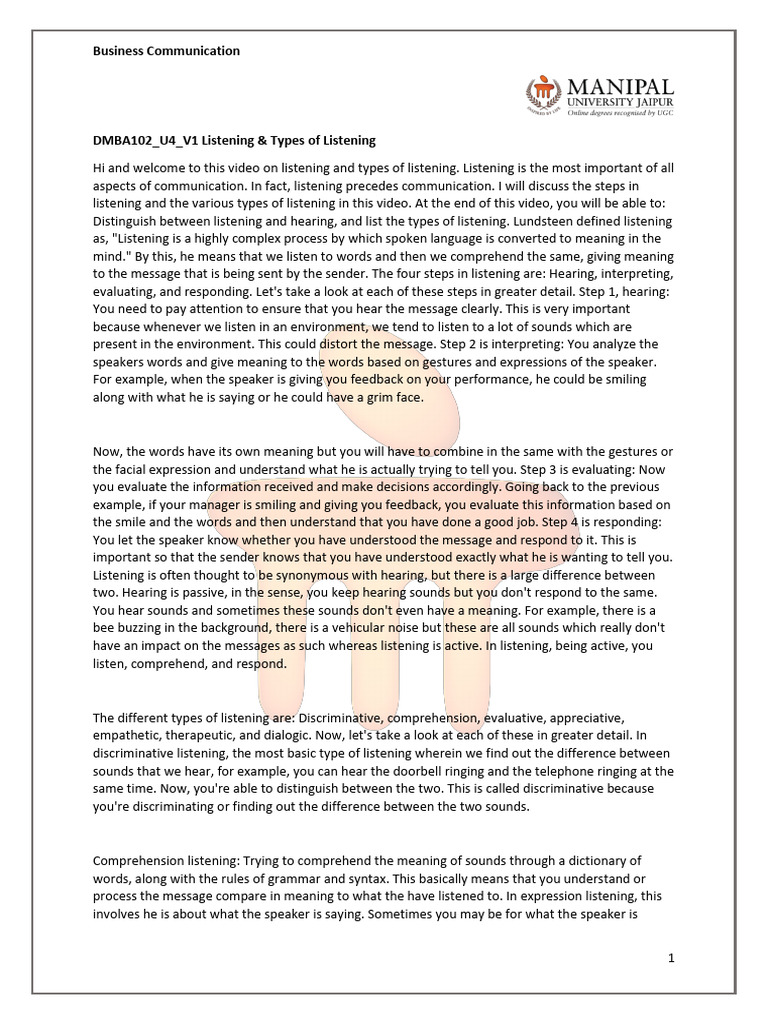 Business Communication - Unit 4 | PDF | Communication | Job Interview