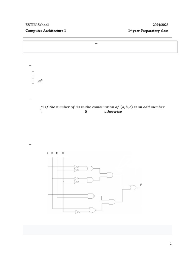 Tutorial series 2_ COMBINATORIAL LOGIC (3) | PDF