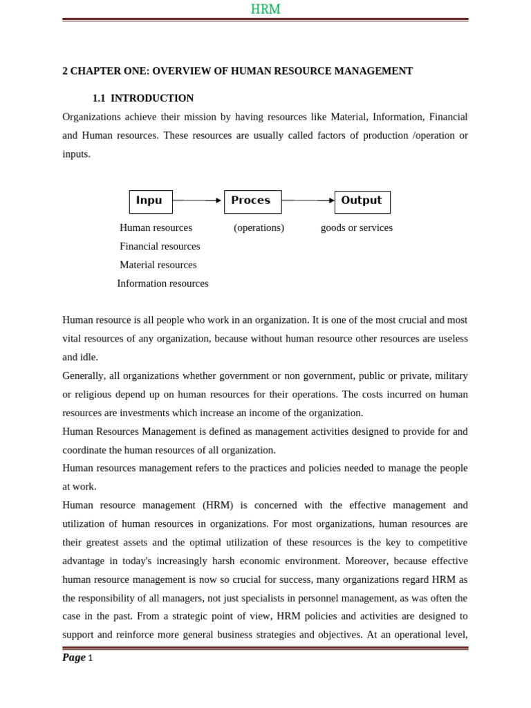 HRM | PDF | Human Resource Management | Employment