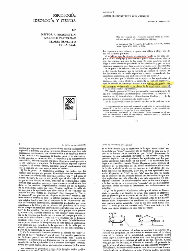 Braunstein Capitulo 1 | PDF