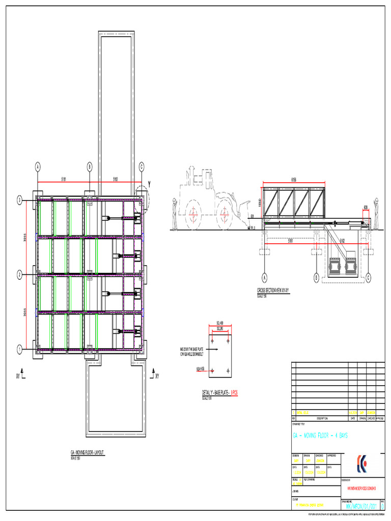 Moving Floor - As Built Drawing | PDF