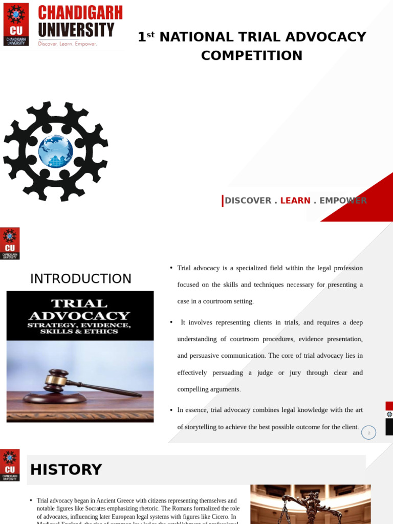 Trial Advocacy PPT 2024 | PDF | Rhetoric | Trials