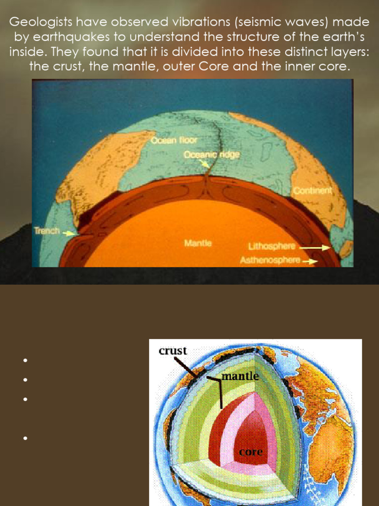 Layers or the Earth Seismic Waves | PDF | Crust (Geology) | Seismology