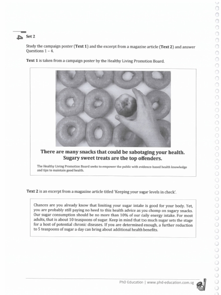 Study The Campaign Poster (Text 1) and The Excerpt From A Magazine ...