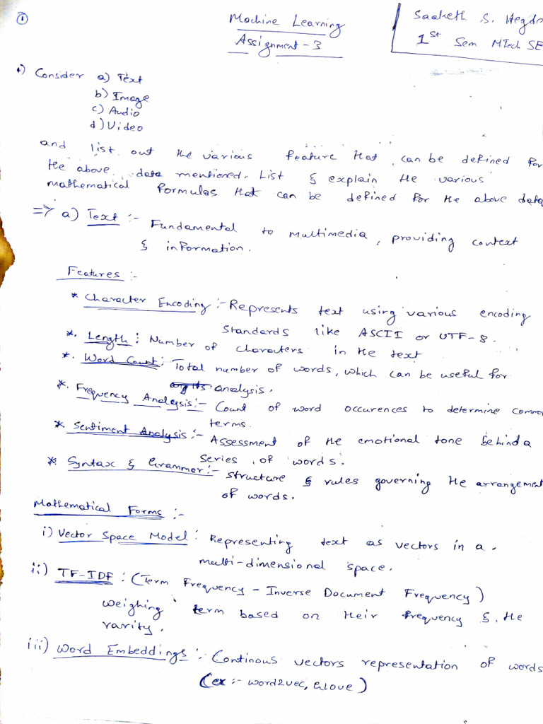 Machine Learning Assignment - 3 | PDF