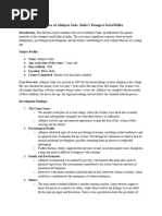 Case Study - The Youngest Serial Killer | PDF | Psychology | Serial Killer